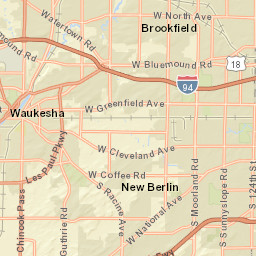 County of Milwaukee, Esri, HERE, Garmin, NGA, USGS, NPS