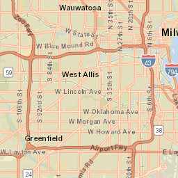 County of Milwaukee, Esri, HERE, Garmin, NGA, USGS, NPS