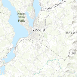 City of Laconia Conservation Easements Map