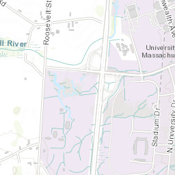 UMass Amherst, Town of Amherst, MassGIS, Esri Canada, Esri, HERE ...