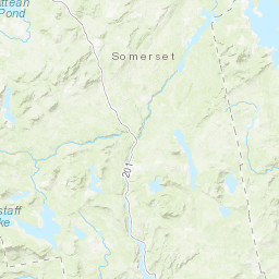 Oxford County ME Summits Map